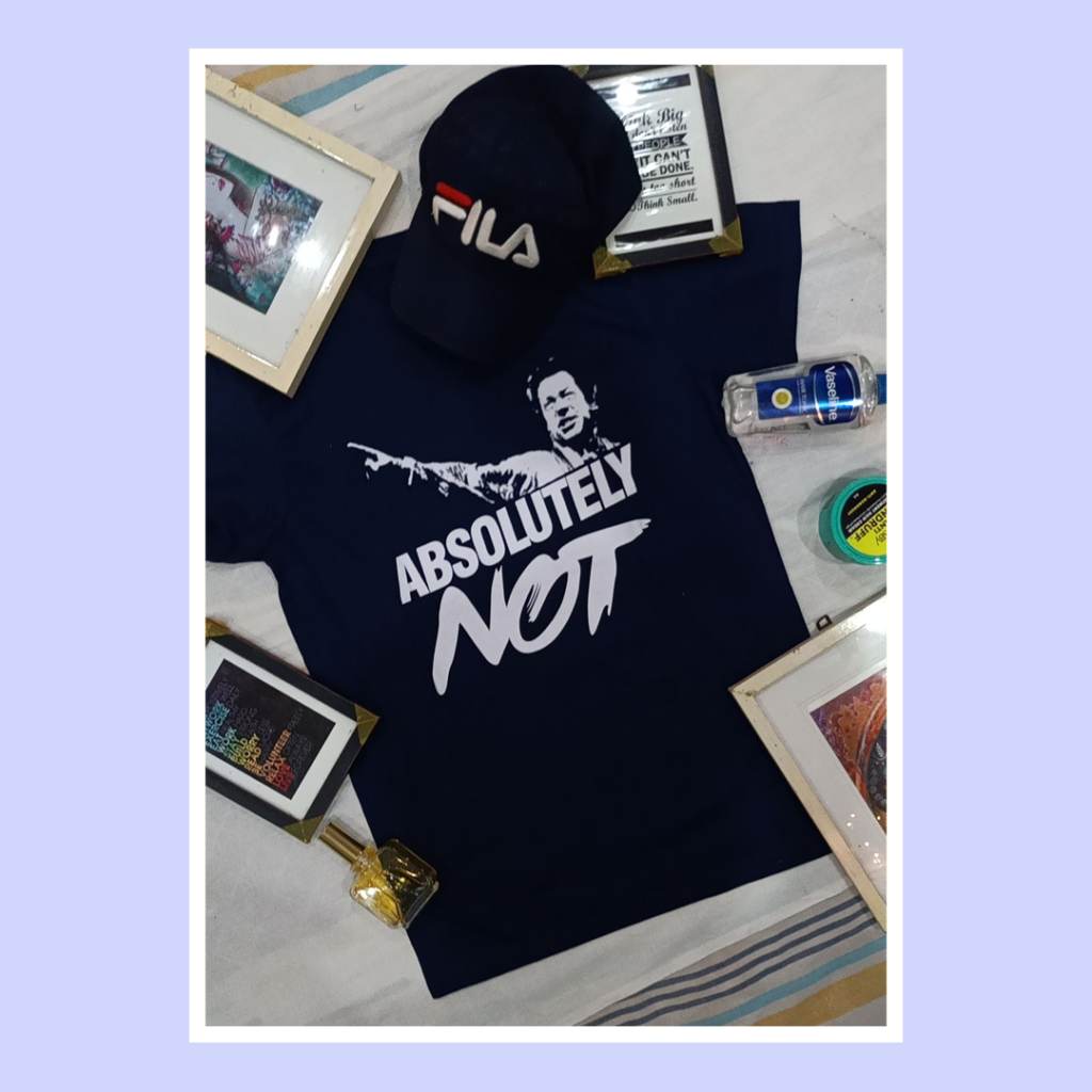 IK -Absolutely Not T-Shirt-Dark Blue - FitX Outfits