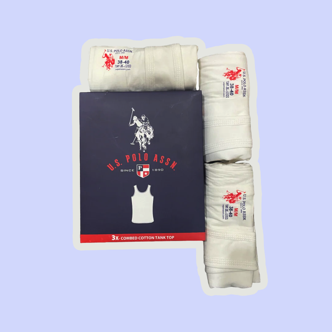 U-S P-o-l-o Export-Leftover Man Vest (PACK OF 3) - FitX Outfits