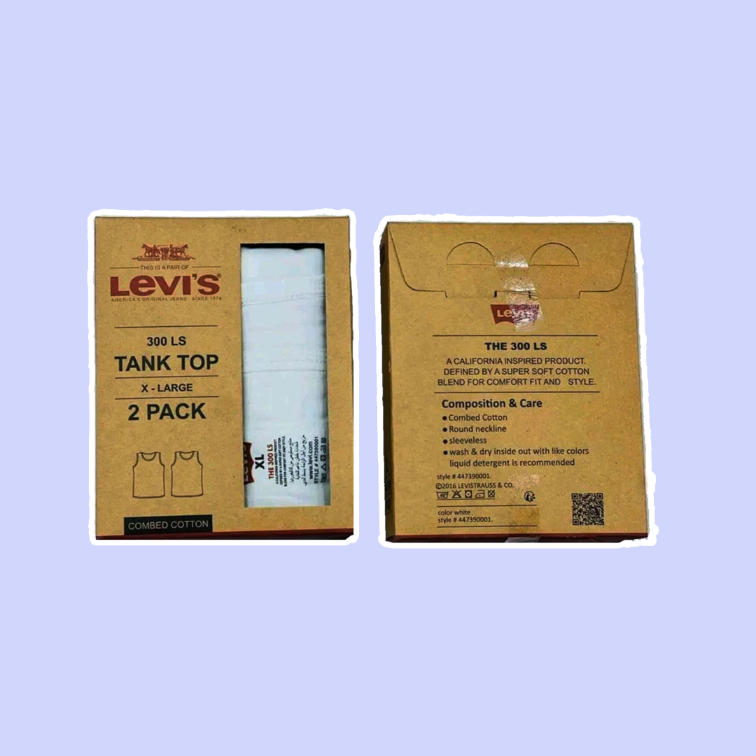 L-E-V-I-S Export-Leftover Man Vest (PACK OF 2) - FitX Outfits